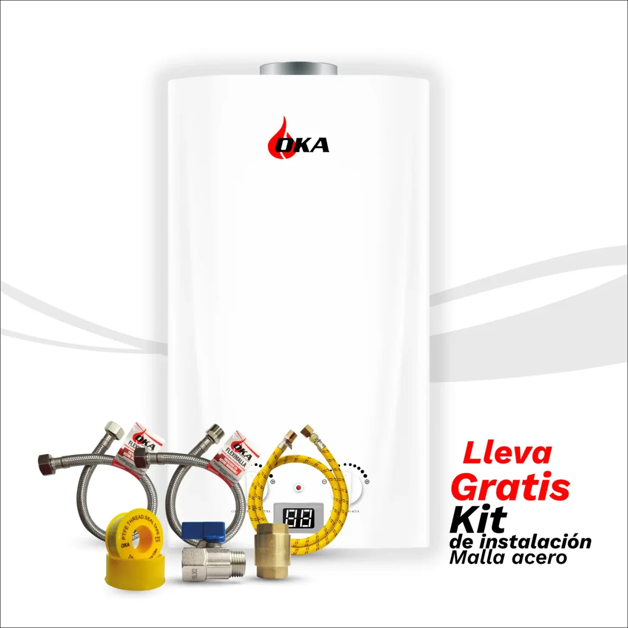 Calentador de Agua a Gas 12 Litros – Tiro Natural - OKA